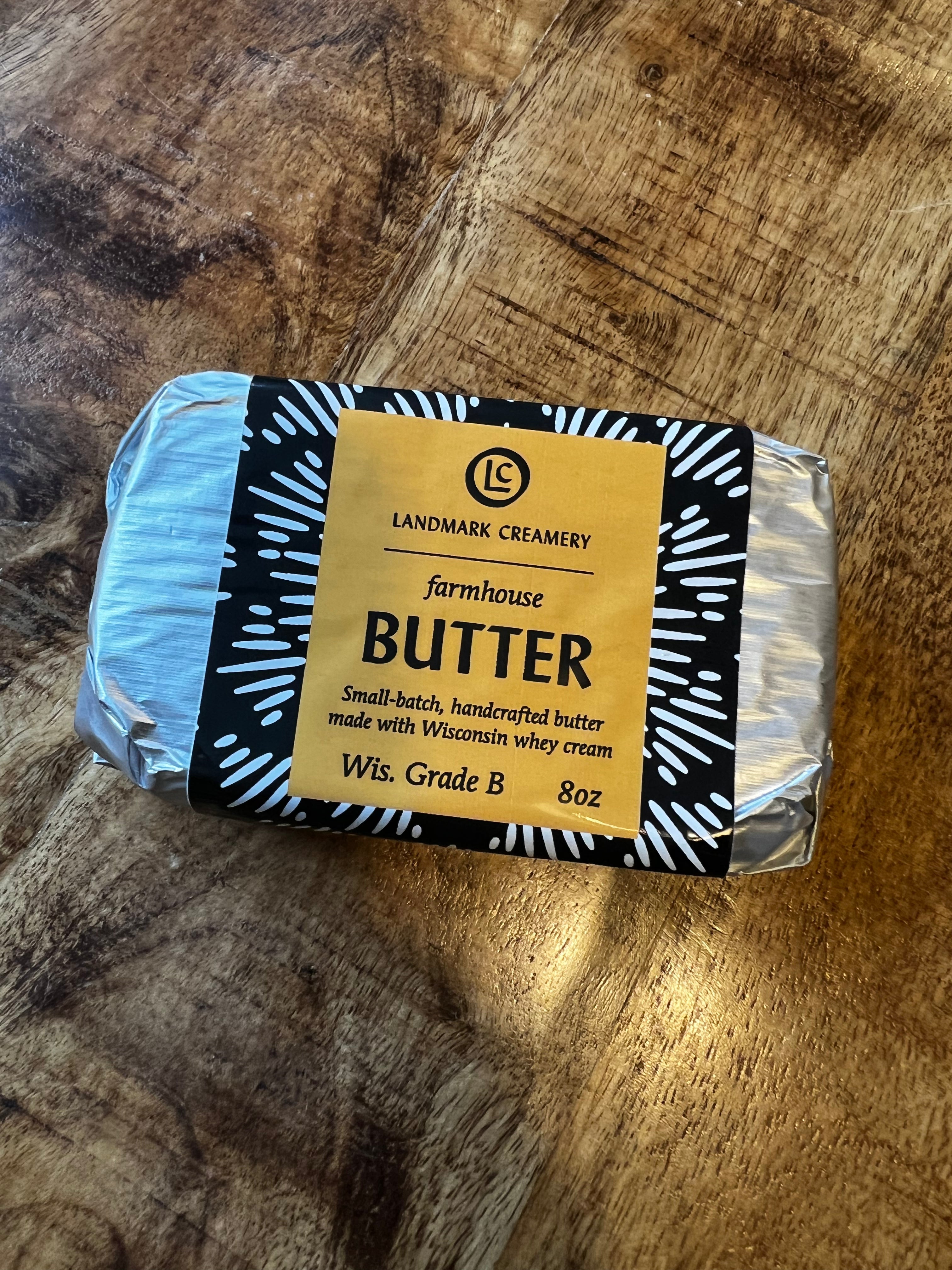 Salted Farmhouse Butter 8oz – Landmark Creamery & Provisions
